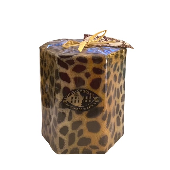 Swazi Candles | Accents | Swazi Handmade Leopard Print Pillar Candle ...